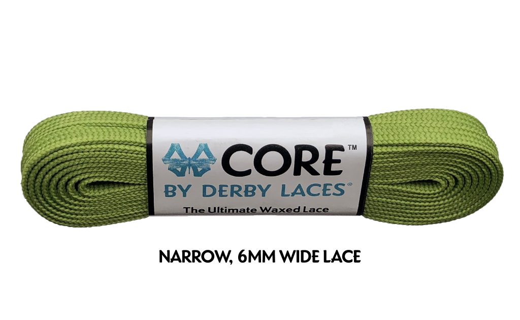 Olive Green – 84 inch (213 cm) CORE Shoelace by Derby Laces (NARROW 6MM ...
