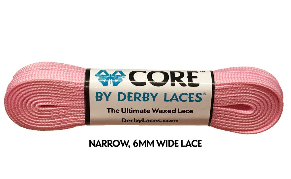 Pink Cotton Candy 72 inch (183 cm) CORE Shoelace by Derby Laces (NARROW ...