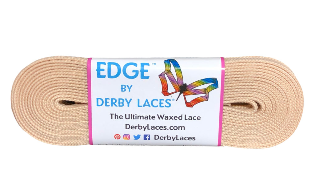 Tan 90 inch (229 cm) EDGE Lace for Skates and Boots by Derby Laces ( 4 ...